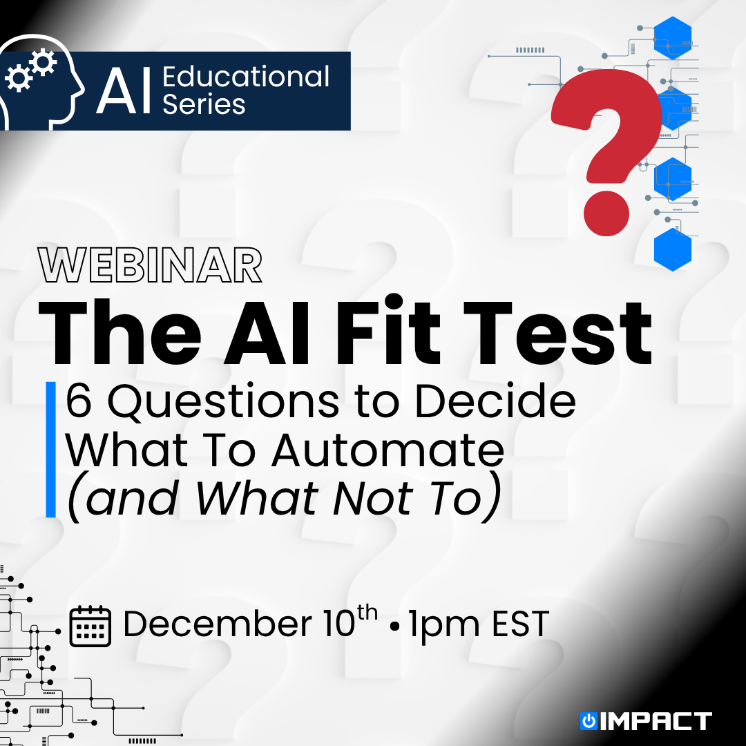 The AI Fit Test Webinar | IMPACT Technology Group, Inc.